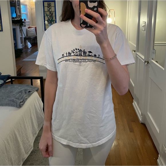 Tops | Vintage Boardwalk Embroidered Shirt | Poshmark